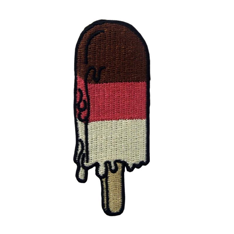 ナポリのアイスクリーム刺繍のバッジのアイロン付けまたは縫い付けるワッペンサイズ：3*7.6 センチ。100%刺繍背面処理：超強い熱接着剤、いかなる生地にアイロンをかけたり、縫ったりできる。しかも、素晴らしい耐水性があり、抜け落ちない。安全性...