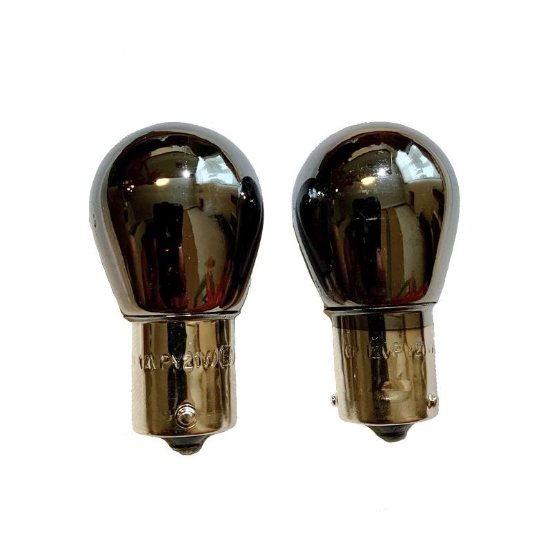 Roost ステルスバルブ クローム (S25 シングル 150度ピン角違い)12V21WS25 BAU15S シングル アンバーランプ ピン角150度2個セット