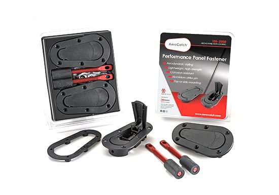 SFC AEROCATCH エアロキャッチプラスタイプ 鍵なしブラック フィクシングプレートセット120-2000 2025現行モデル：正規品正規SFS社製のエアロキャッチセットです。最新ロットパッケージのモデルとなります。取付に便利なフィ...