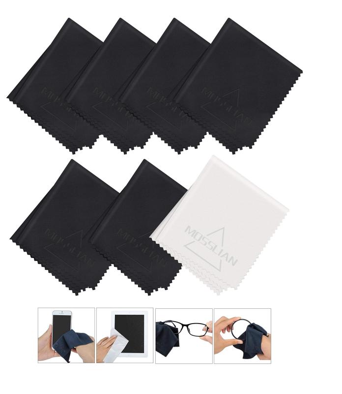 MOSSLIAN キーボードカバークロス クリーナークロス 液晶画面用マイクロファイバークロス メガネ拭き…