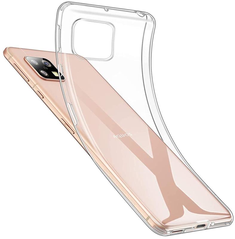 AQUOS sense4 ケース クリア 耐衝撃 ソフト sense4 lite / Sense5G SH-41A SH-53A SHG03 透明 カバー スマホケース 柔軟 薄型 TPU【対応機種】AQUOS sense5G / sens...