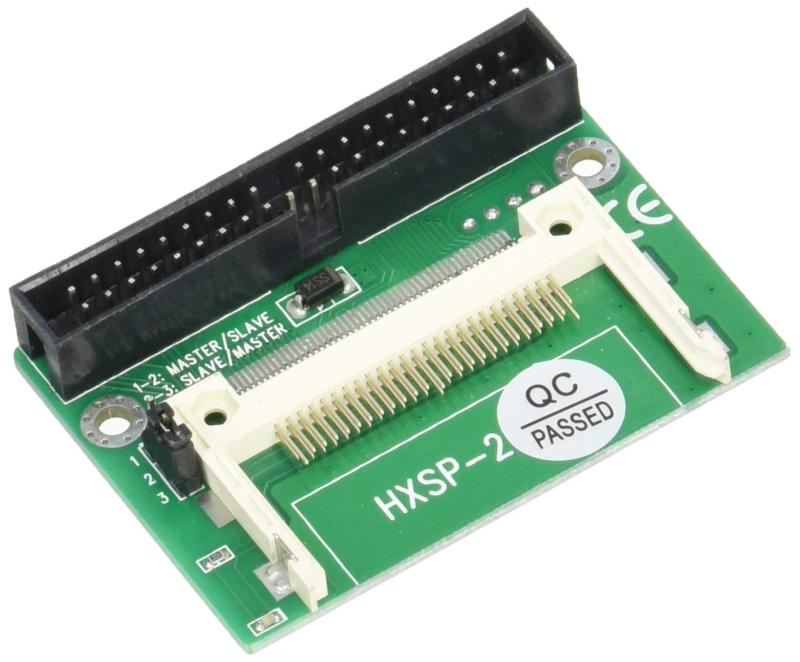 変換名人 CFカード → 3.5"IDE変換アダプタ 40ピン(オス) CFIDE-401LA端子 : IDE 40ピン(オス)