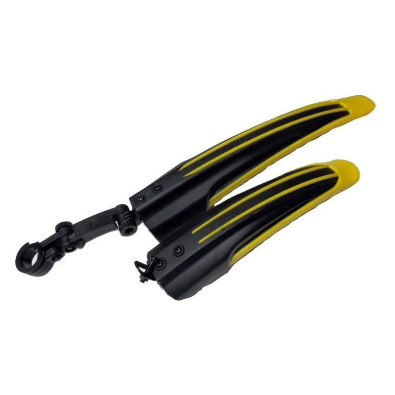 PeachCraft 自転車用 マウンテンバイク（MTB) クロスバイク 泥除け マッドガード 前後セット 簡単取り付け カラフルマウンテンバイク（MTB)、子供用 自転車などの泥除けに便利です。 カラフルで軽量です。シートポストとフロント...