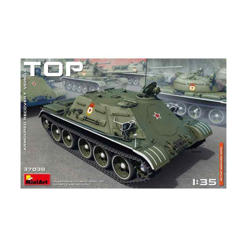 ミニアート 1/35 ソ連軍 TOP 戦車回収車 プラモデル MA37038組み立て塗装が必要なプラモデル。別途、接着剤や工具、塗料等が必要。1/35スケール未塗装プラスチック組み立てキットエッチングパーツ、デカールが付属ミニアート・Min...