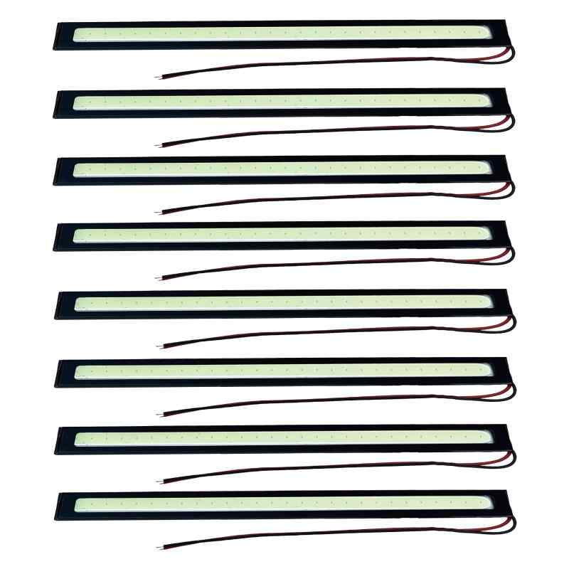 Crown Doris LED 薄型 デイライト バーライト 12V COB 爆光 防水 防塵 両面テープ 付き 全面 発光 車 17cm 4mm 4本 セット