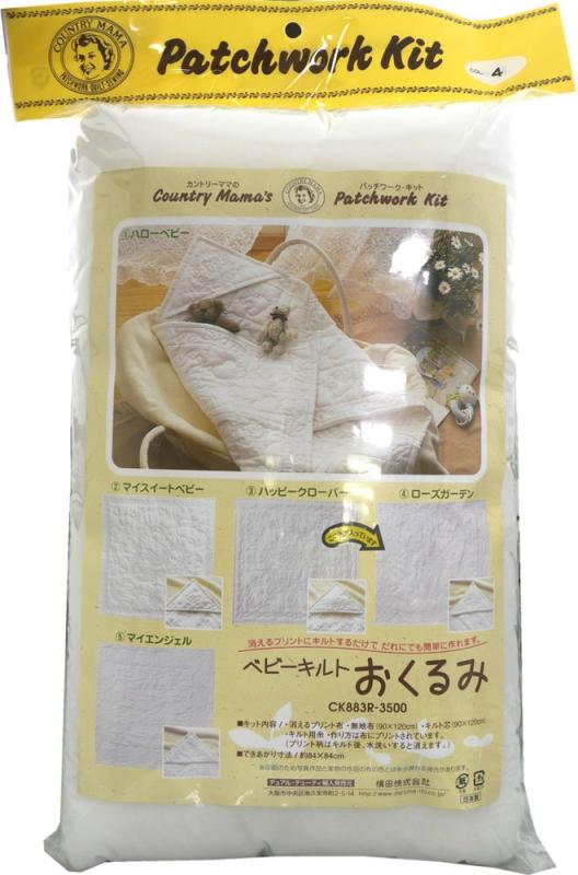 カントリーママ パッチワークキット ベビーキルト・おくるみ 4.ローズガーデン本体サイズ :できあがり寸法(約):84×84cm