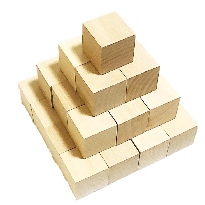 木製 ブロック 30個セット 玩具 積み木 図形 算数 立方体 おもちゃ