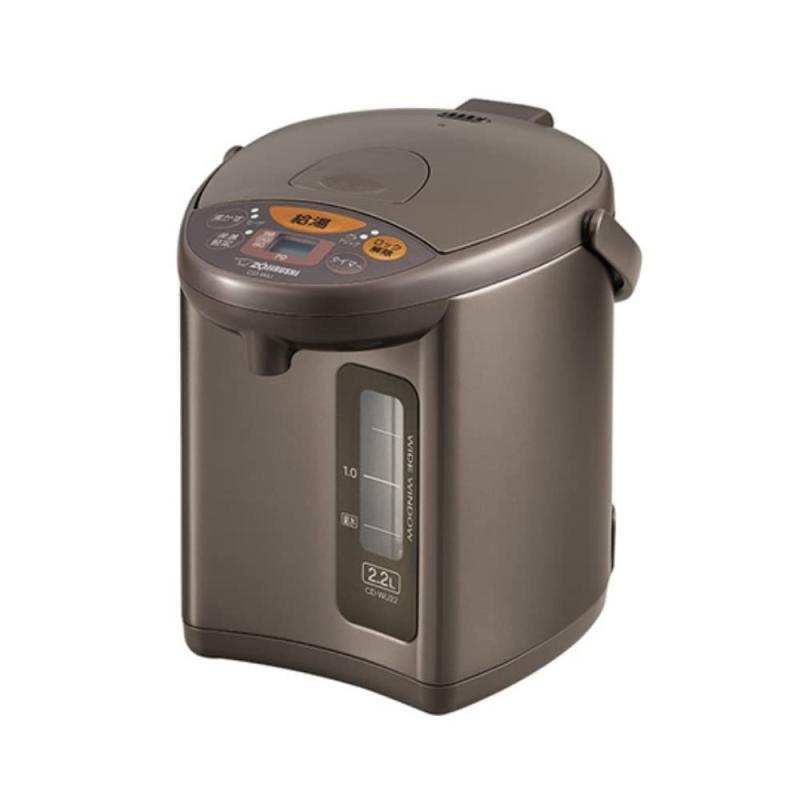 象印マホービン 電気ポット 2.2L メタリックブラウン CD-WU22-TMサイズ(幅×奥行×高さ):21×28.5×25cm素材:印刷鋼板 内容器ステンレス+フッ素加工電源:100V700W1年生産国:中国電源コード:1m空だき防止、カ...
