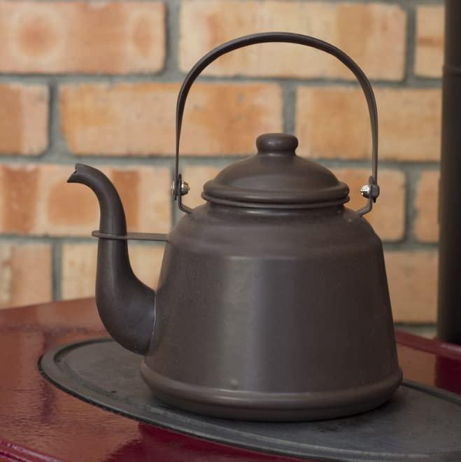 ダッチウエストジャパン オリジナル レトロホーローケトル マッドブラウン RTK-04