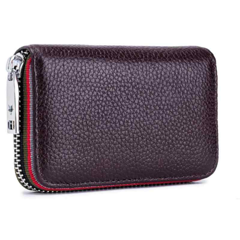 [minihaCo] カードケース 薄型 スリム 磁気防止 大容量 コンパクト じゃばら 小銭入れ ミニ財布 軽量 12枚収納 スキミング 牛本革 男女兼用 無地大容量そして抜群の収納力。12枚のカード入れ＋フリーポッケット2つ。じゃばら全...