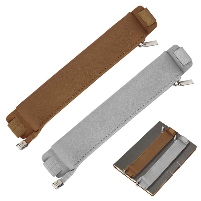 PAVIKEブックバンドペンケース【2本】ペンホルダー手帳用 手帳ペンケース puレザー ブックバンド 事務用品、取り外し可能なゴムバンドの設計、直立した、ノート、手帳、本などに最適【素材】ペンホルダー手帳用は丈夫な素材を使用しており、長時...