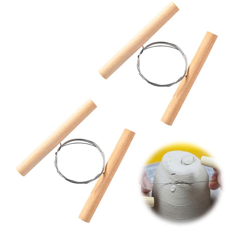 PAVIKE 粘土カッター ワイヤー 2個セット 陶器粘土ワイヤー 粘土切断ツール 陶器ワイヤー粘土クラフト 粘土彫刻ツール ワイヤー粘土泥切りツール ポータブルアクセサリー 手芸用カッター 陶【商品仕様】この粘土泥切断ワイヤーは2個セット...