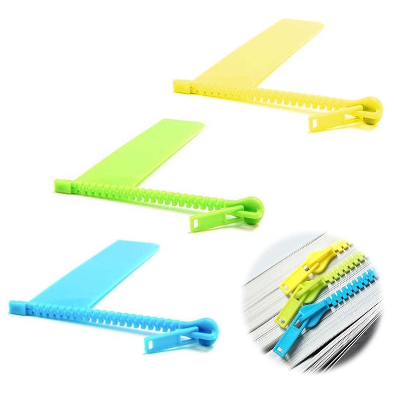 PAVIKE読書ブックマーク【3個セット】しおりおしゃれ 読書ガイドしおり ブックマーカーおしゃれ 読書補助ツール、ファスナーのデザインは、児童、教師、読書愛好家などに適し【材質】しおりおしゃれは高品質の材料で作られ、壊れにくい、耐摩耗性、...