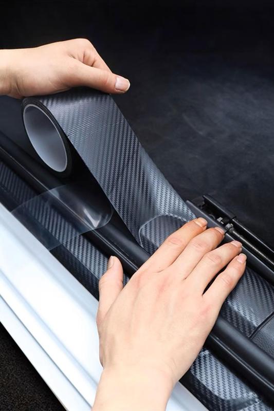 車用 サイドステップガード サイドステップ プロテクターフィルム 保護 傷防止 ひっかき傷 傷隠し バンパー保護 防衝撃 ステッカー ドアエッジプロテクター (幅5cm/7cm*長5m)