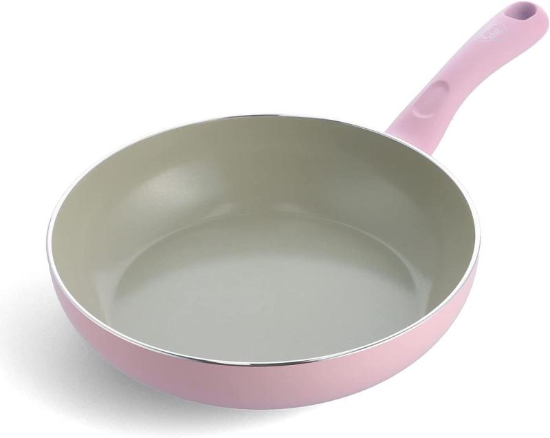 グリーンシェフ フライパン 26cm IH・ガス火対応 【アースカラー】 PFASフリー 有害物質・フッ素樹脂不使用 スターターモデル ダイヤモンド粒子配合 クォーツ ピンク CC005416-004サイズ:全長450x幅265x高さ81x...