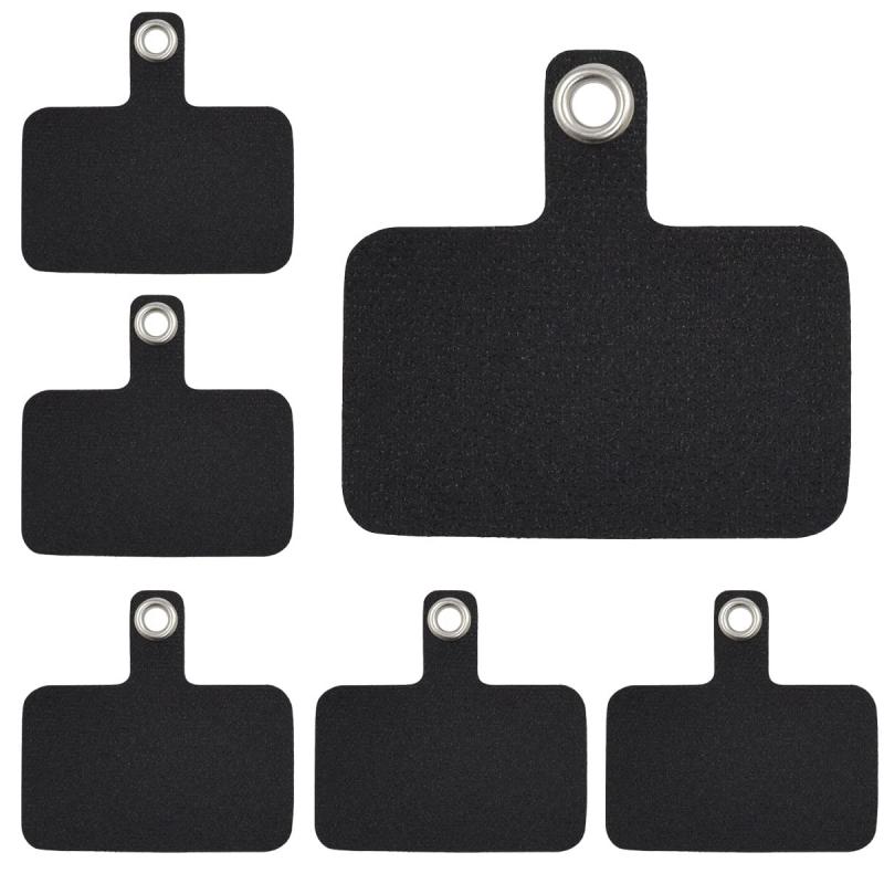 [PLATA] ストラップホルダー スマホ TPU ナイロン 柔らかい スマホストラップ ネックストラップ 取り外し簡単 シンプル 単色 UV印刷対応 ～ 6枚セット ～