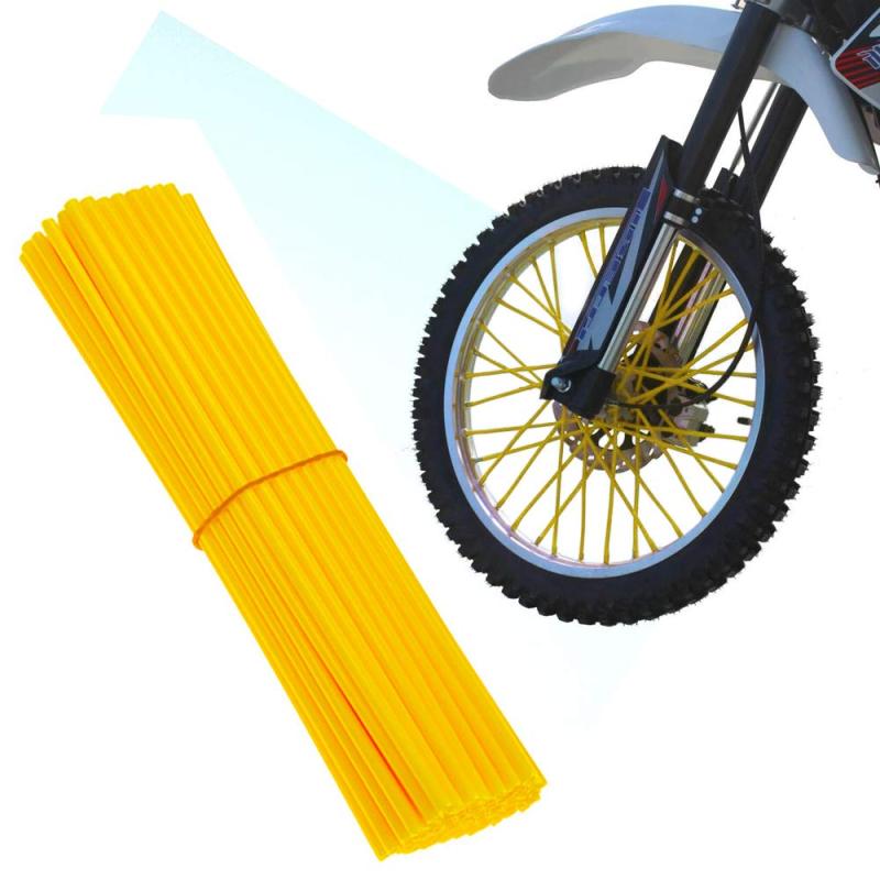 スポークカバー 72本セット スポーク バイク/自転車/オートバイ用 スポークスキン スポークラップ スポークガード ホイール用 前輪 後輪