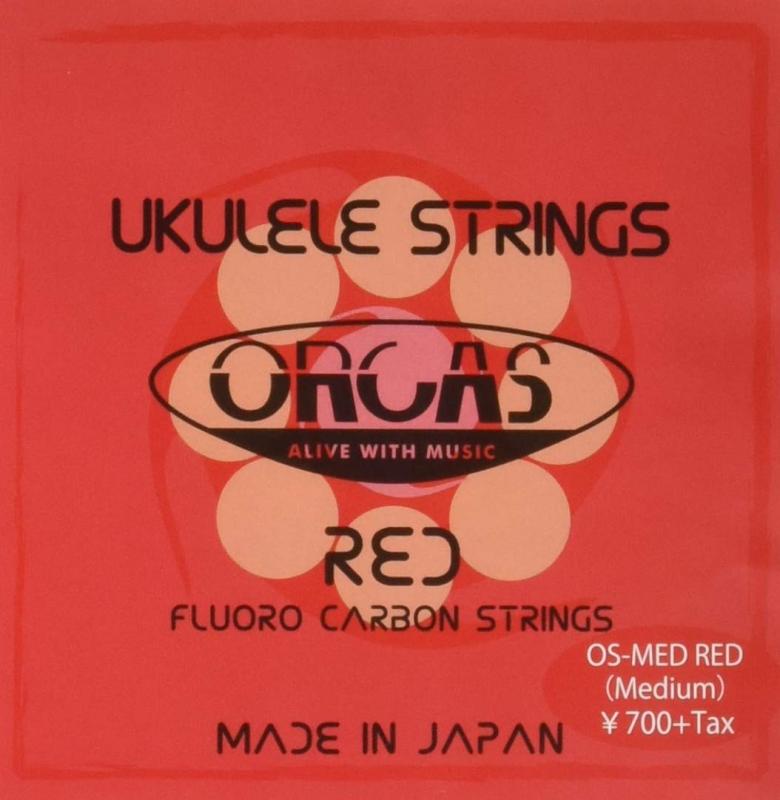 ORCAS OS-MED RED ウクレレ弦オルカス 高品質フロロカーボン弦