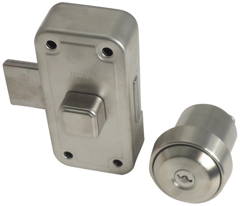 美和ロック(Miwalock) U9 NDZ-1 内部扉用シリンダー錠 扉厚33~~42ミリ NDZ1-E 4~製造国:日本点検口や間仕切錠に最適NDRの代替品フロント寸法:高さ76ミリ、幅22ミリ、ビスピッチ60ミリバックセット64ミリ(...