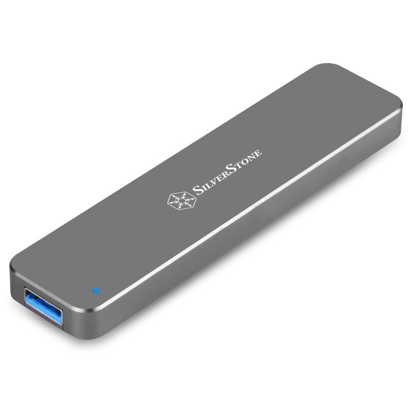 SilverStone USB 3.1 Gen 10Gb/s ポケット型M.2 2260/2280 Type-Aエンクロージャー SST-MS09CB key M.2 SATA SSDの2260または2280フォームファクター対応小型でポケ...