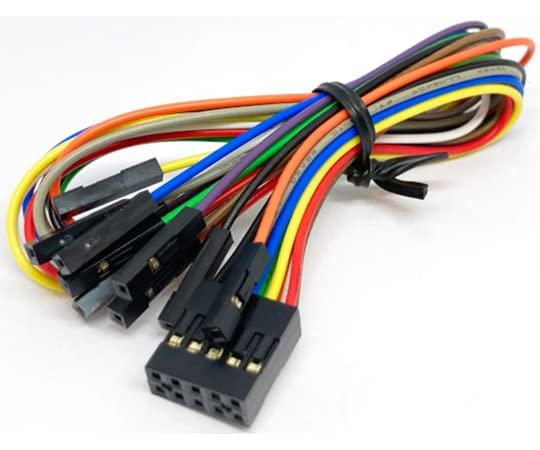共立電子産業 QIケーブル10S 5x2-1Sx10 311-267両端10S（5×2列ソケット）-1S×10（ソケット）配線カラー：茶赤橙黄緑青紫灰白黒ケーブル長さ：30cmピッチ：2.54mm使用ケーブル：UL1007AWG26
