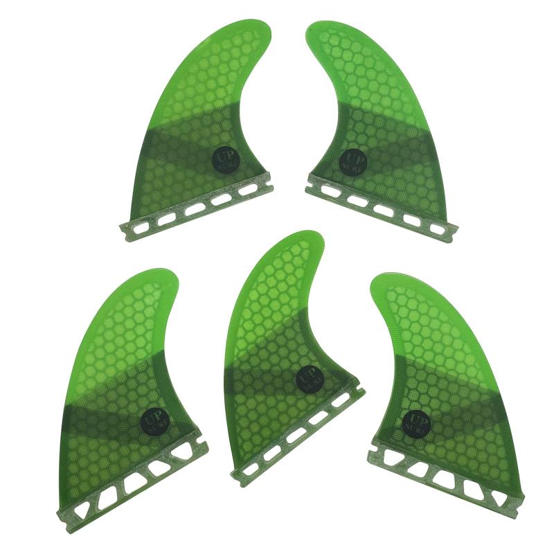 UPSURF サーフボードフィン K2.1サイズ Single Tab 5枚セット サーフスラスタ サーフボードフィン材質：ハニカム+ガラスファイバー初心者、ショートボード、経験豊富な先進的なボードなど、FUTUREを使用するすべてのタイプ...