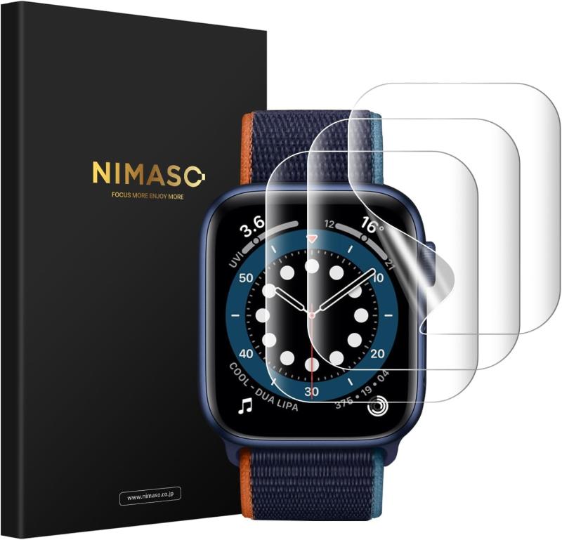 NIMASO フィルム 38 / 40mm Apple Watch series SE / 6 / 5 / 4 / 3 対応 保護 フィルム apple watch フィルム 38 / 40mm 対応 アップルウォッチ対応機種：Apple ...