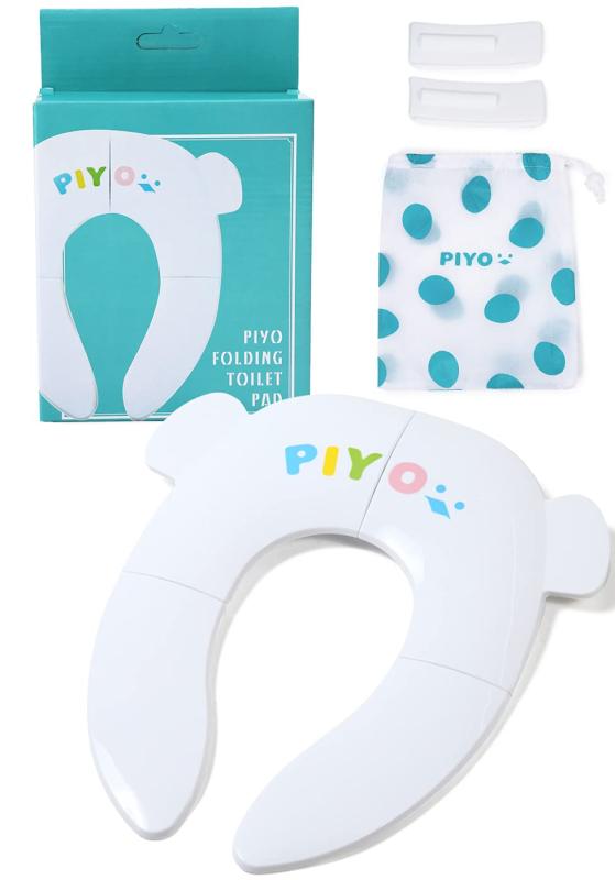 ピヨ(PIYO)補助便座 折りたたみ (収納ポーチ付)子供 携帯 幼児 幼児用便座トレーニング 子供用 補助便座 おまる ベビー (ホワイト)✅【安心のJAPANブランド「PIYO」】大切なお子様の直接肌に触れるものだから品質にはこだわりた...