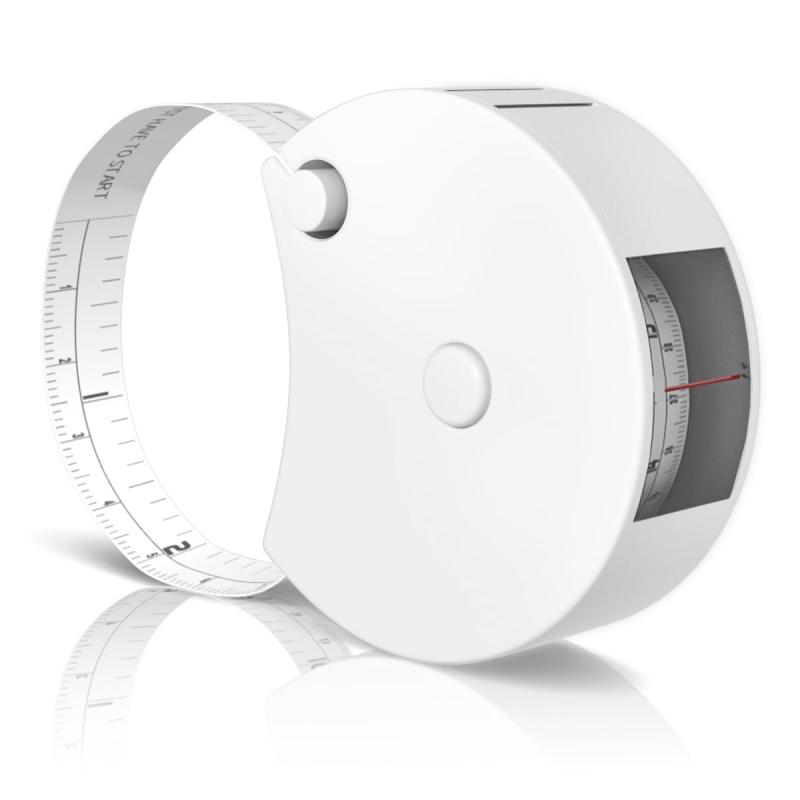 メジャー 巻き尺 テープメジャー バスト ウエスト 2WAY 自動カード位置 ワンクリック帰原 測定 裁縫 洋裁 メジャー 軽量 片手操作