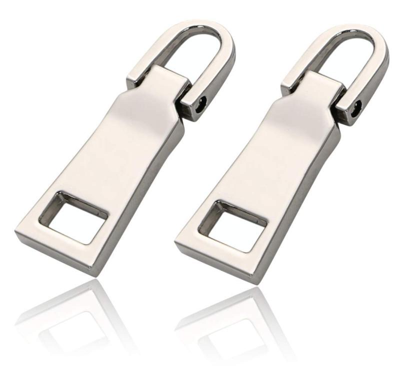 PBY チャック ファスナー 修理 持ち手 ジッパー 引き手 交換 プルタブ 鞄 カバン 財布 金属【サイズ】（大/5号）：38x13(mm) （小/3号）：28.5x10(mm)】2個入り【高品質素材】当商品は属亜鉛合金材でできており、腐...