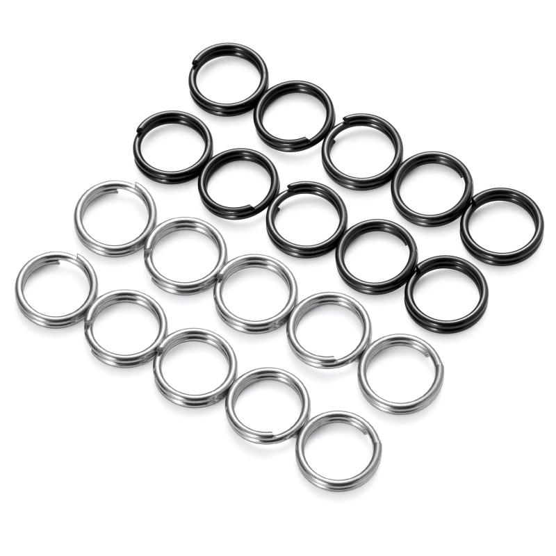 [TISUR] チタン キー ホルダー リング 二重リング カラビナ 金具 軽量 錆びない 外徑10mm/12mm/14mm/20mm/25mm/32mm材質:チタニウムTC4　軽量で硬質表面だけではなく、環境に優しい、皮膚に無害です。 非...