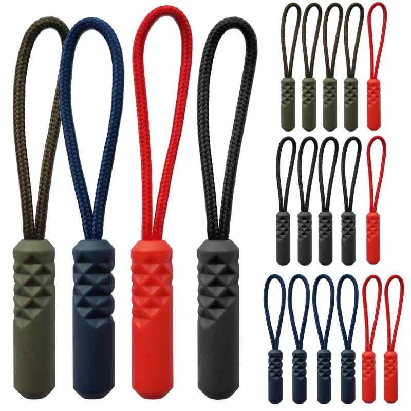 DY.2ten ジッパープル ジッパータブ ファスナープルコード ファスナープル 20本セット ジッパー ファスナー用 交換 プルコード ファスナープルタブ ファスナー 引き手 取り付け簡単 つかみや