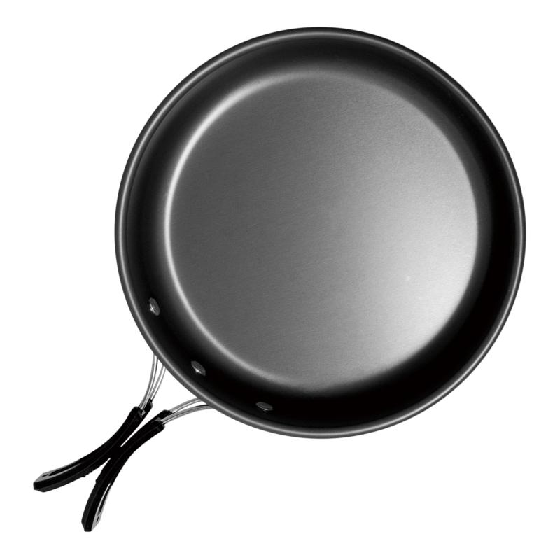 Pine Field アウトドア アルミ フライパン 18cm折りたたみ式のハンドルコンパクトに収納・携行できる熱伝導率の良いアルミ製直火OK