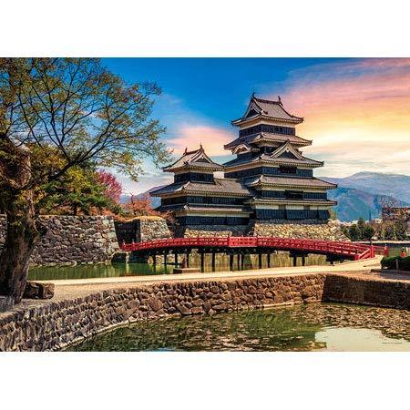 やのまん(Yanoman) 【日本製】500ピース ジグソーパズル 日本の風景 夕日に佇む松本城 (長野) (38x53cm) 05-1038ピース請求ハガキ のり付き へら付き サービスカード付 ジグソーパズルのトリセツ付松本城は長野県松...
