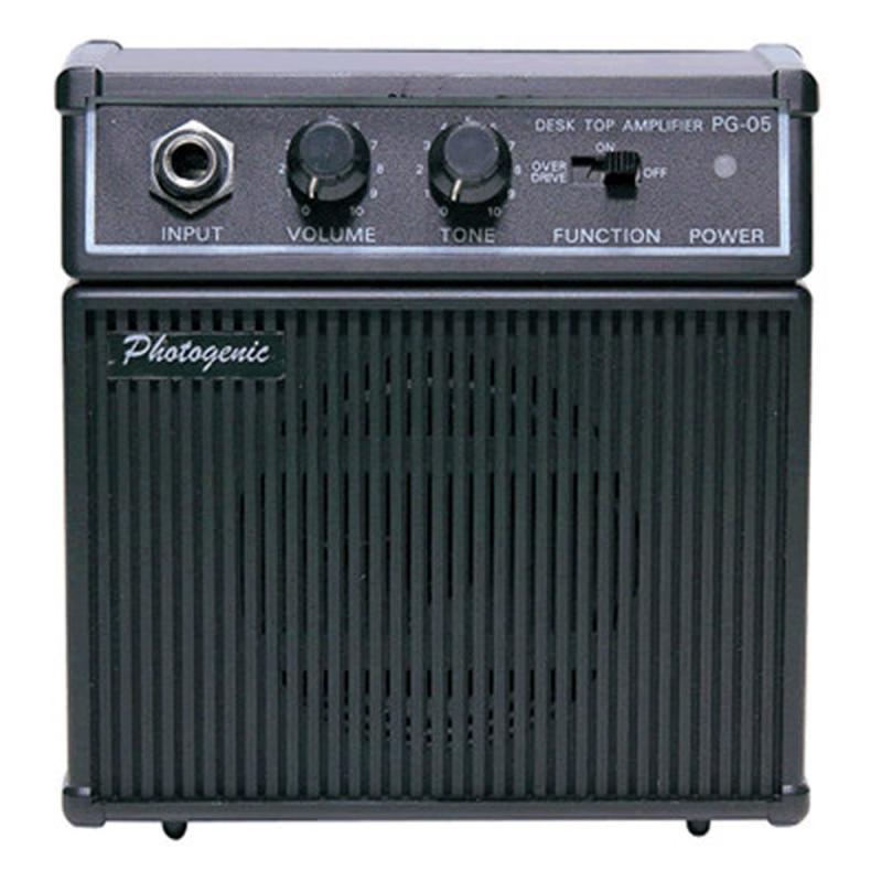 PhotoGenic フォトジェニック ミニアンプ PG-059Vバッテリーまたはアダプターで駆動が可能なミニアンプオーバードライブスイッチ搭載【付属品】 動作確認用9Vバッテリー×1電池残量が少ない場合に音が途切れ途切れになったり、音量が...