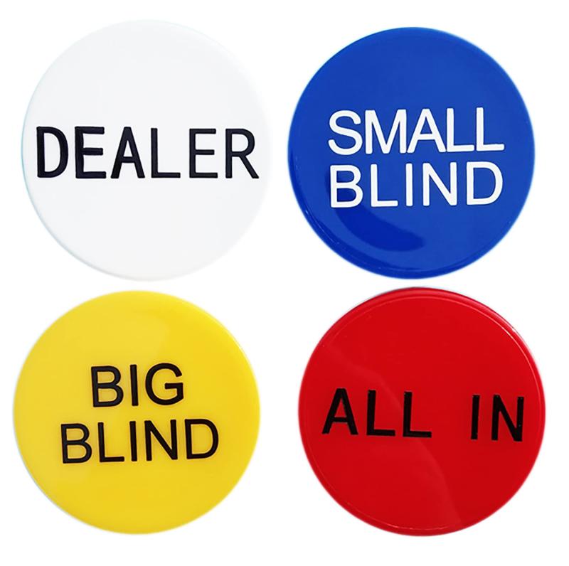 VIEAURA ディーラーボタン ポーカー カジノ 4枚セット DEALER ディーラー ALL IN オールイン トランプ チップ ゲーム アクリルポーカーゲームをよりスムーズに楽しむボタン4枚セットです。ボタンセットがあることで雰囲気ア...