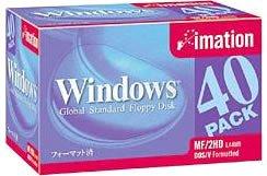 イメーション 3.5インチ2HD フロッピーディスク DOS40枚 MF2HDWIN40KS Windwosフォーマット品番：MF2HD WIN 40KS