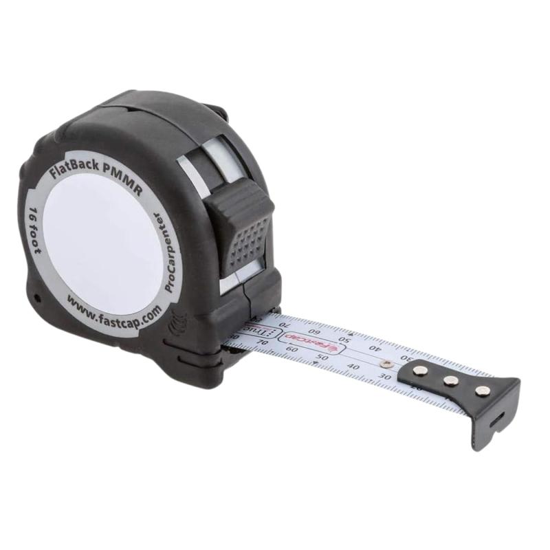 Fastcap PMMR-FLAT16 フラットバック 16 PMMR ProCarpenter メトリックメートル法コンパクトなケーシング。鉛筆削り耐久性の高いベルトクリップ。耐久性の高い1インチのブレード。