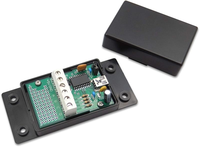 ビットトレードワン USB DELEGATER B ブラック AD00009B・接続コネクタ:USBミニB ・入力点数:4 ・サイズ:縦40mm・横90mm・高さ25mm ・内容物:USB DELEGATER B 本体・配線用ケーブル(AW...