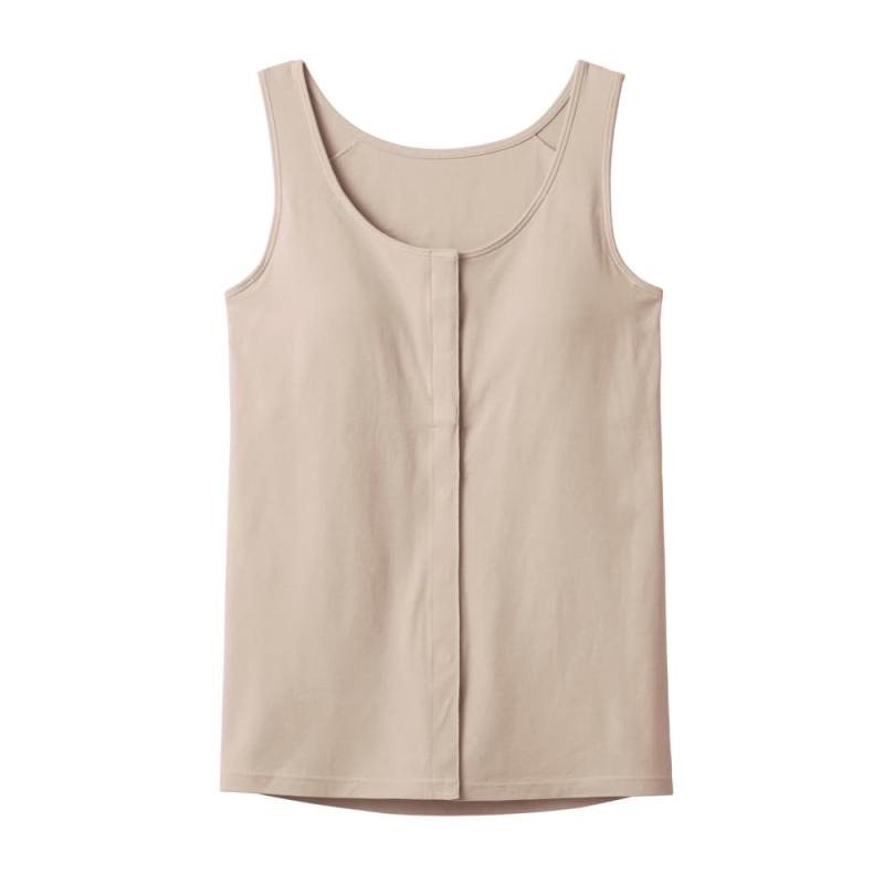 [グンゼ] タンクトップ 前あき パッド付 着脱しやすい セルフェア SELfEAR CI4058【SELFEAR(セルフェア)】私のカラダをいたわるセルフケア発想の「セルフウェア」エイジレスで色んなシーンに使いやすい前開きタンクトップ。着...