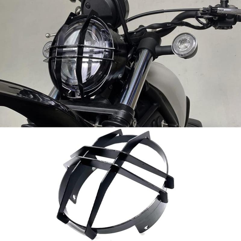 For CL 300 CL 250 CL 500 CL300 CL250 CL500 2023 オートバイヘッドライト保護カバーヘッドライトグリルCL500アクセサリーに適しています車や他の自転車で蹴られた岩からヘッドライトを保護します。 ...
