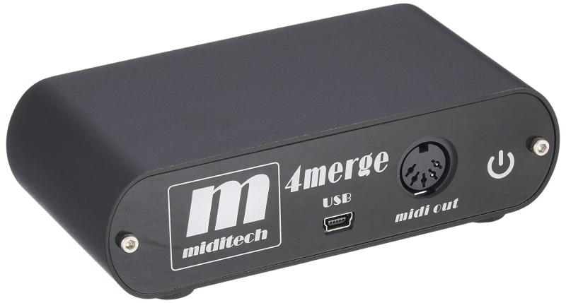 MIDITECH 4MERGE 4入力1出力MIDIマージャー1. 4x MIDI 入力 端子を装備。各入力には信号の有無を表示するLED装備。2. 1x MIDI 出力 端子を装備。3. MIDI信号または、USBのバスパワーのためのミニ...