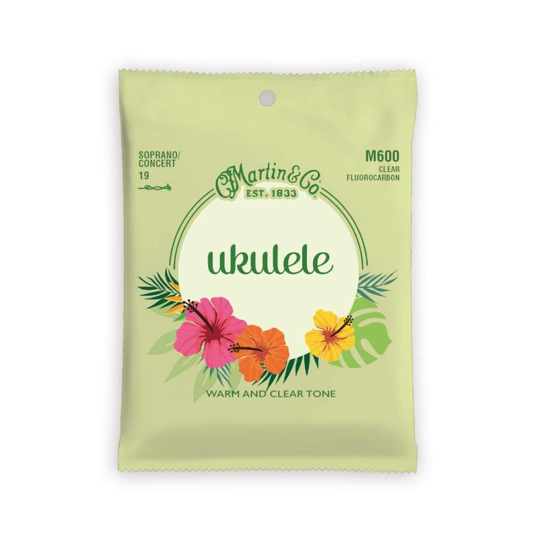 Martin マーチン ウクレレ弦 M600 CLEAR FLUOROCARBON SOPRANO/CONCERT .0191-.0216UKULELE STRINGSCLEAR FLUOROCARBONSOPRANO/CONCERT .0...