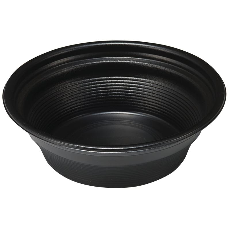 リスパック 使い捨て 容器 テイクアウト デリバリー うどん 弁当 ランチ 麺丼 本体 黒 50個入 レンジ対応 日本製 RHDT804たっぷり入る大容量どんぶりタイプの使い捨て容器