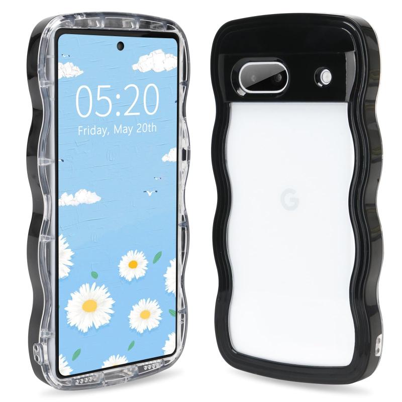 【Newnugds】Google Pixel6A ケース グーグルピクセル6A ケース 韓国 おしゃれ シンプル 波状エッジ 透明 2in1 pixel 6A ケース 創意 個性 超軽量 可愛い 女子向け Pixel6A スマホケース 指紋...