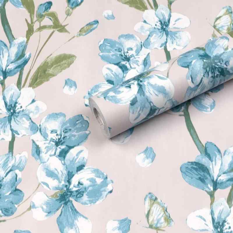 Juangfia 壁紙シール 花柄 剥がせる 防水 リメイクシート おしゃれ キッチン カッティングシート リフォームシート DIY ウォール ステッカーサイズ：約45cm*10m/45cm*6m；　厚さ：約0.2mm（台紙を含む）；　スタ...