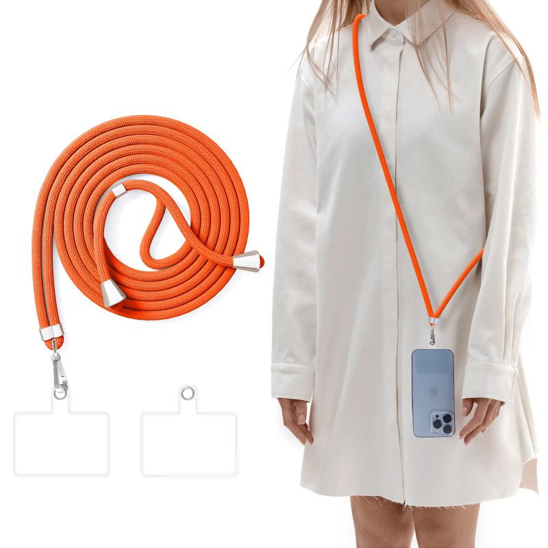 [cakuuma] スマホストラップ ストラップ ストラッ首掛けストラップ 肩掛け 斜め掛け ネックストラップ 携帯ストラップ ナイロン製 紛失 落下防止 忘れ物防止 薄型 軽量 耐久性向上版携帯便利