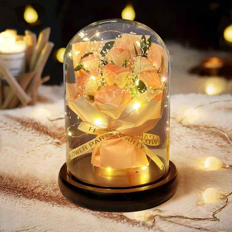 ソープフラワー LangRay 枯れない花 造花 花束 バラ 石鹼花 石鹼フラワー 贈り物 ギフト 敬老の日 母の日 開店祝い 誕生日 記念日 お見舞い 感謝 お礼 プレゼント ギフトボックス【プレゼントに大人気】お花の大きさは生花と変わら...