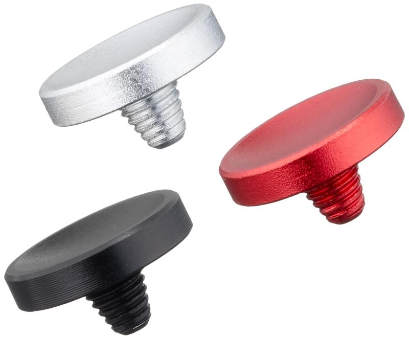 NinoLite 3色 セット カメラ 用 ソフトレリーズ シャッターボタン シルバー + 赤 + 黒 色 、FujiFilm Leica Sony 等 ねじ込み式 ボタン 対応カメラ シャッター用のボタンの感触がよくなり、雰囲気がかわりま...