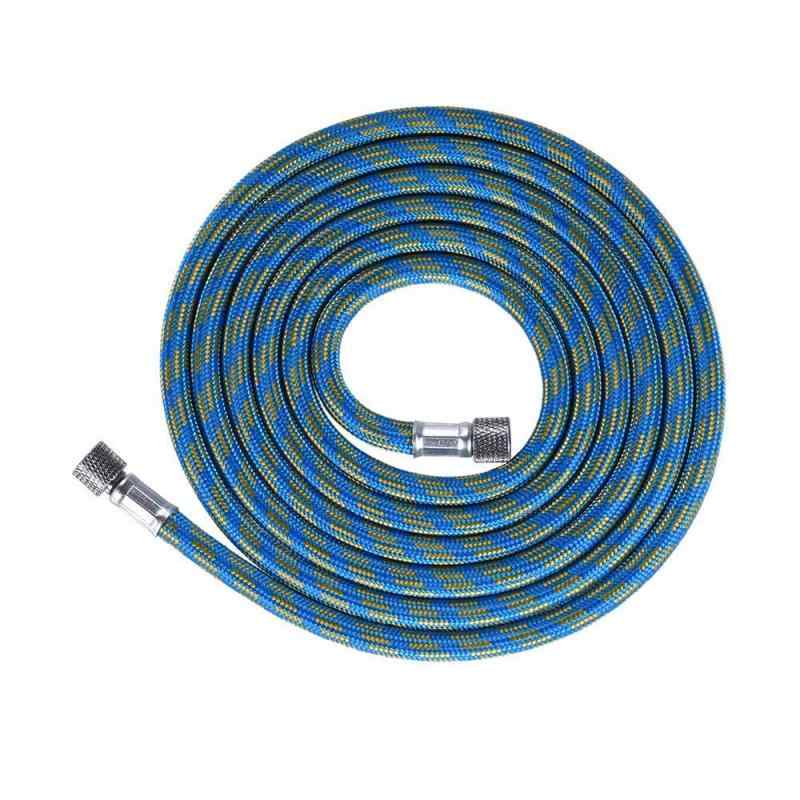 エアブラシ用 エアーホース エアブラシホース エアーブラシ用エアブラシを接続する2つのカップリングを備えたフレキシブルエアーホース、漏れなし。長さ：1.8M、接続：1/8インチBSPメスおよび1/4インチBSPメス、内径：7mm、外径：7m...